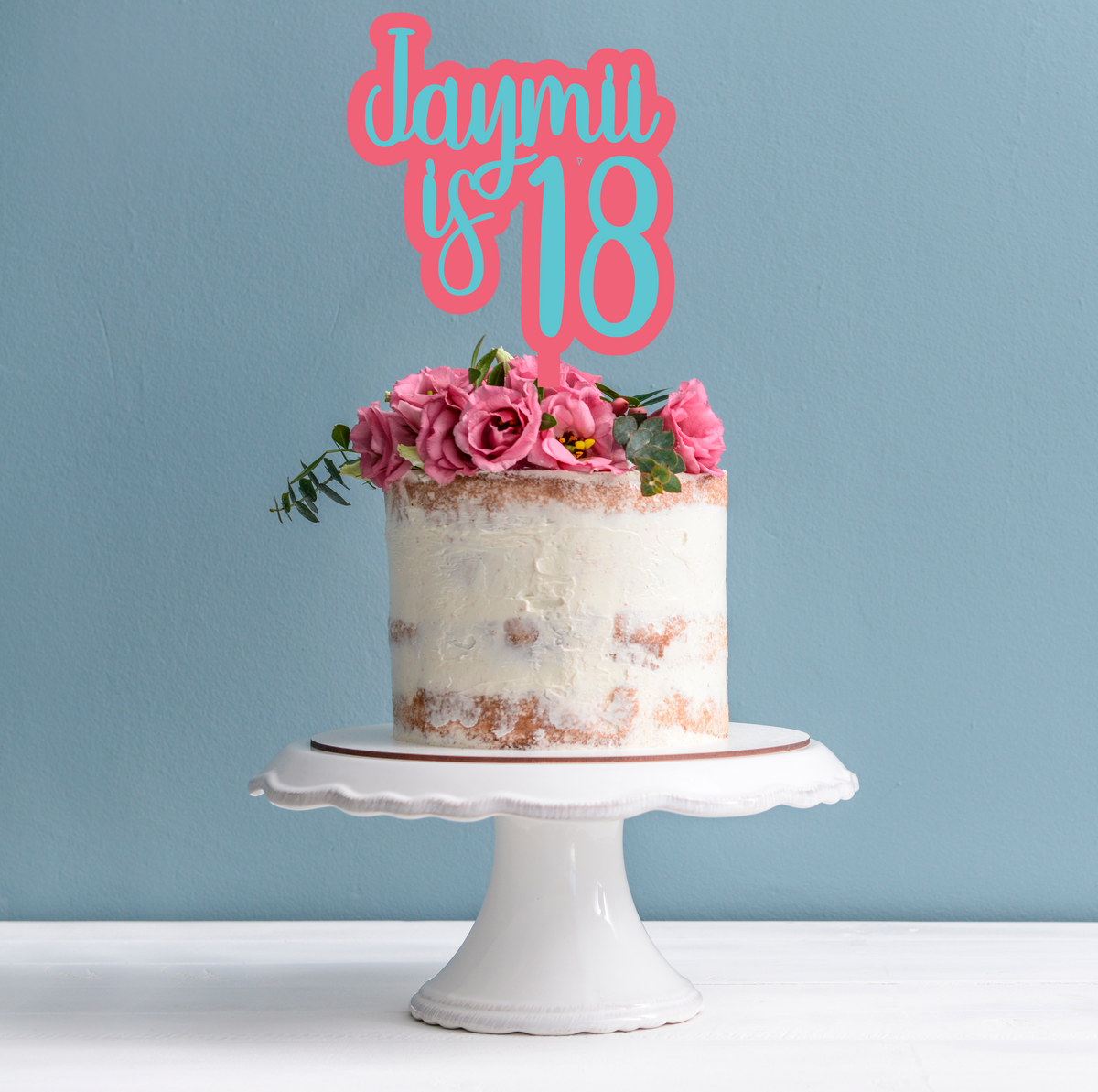 2 Layer Acrylic Cake Topper Your Custom Design Cake Decoration Sugarboo